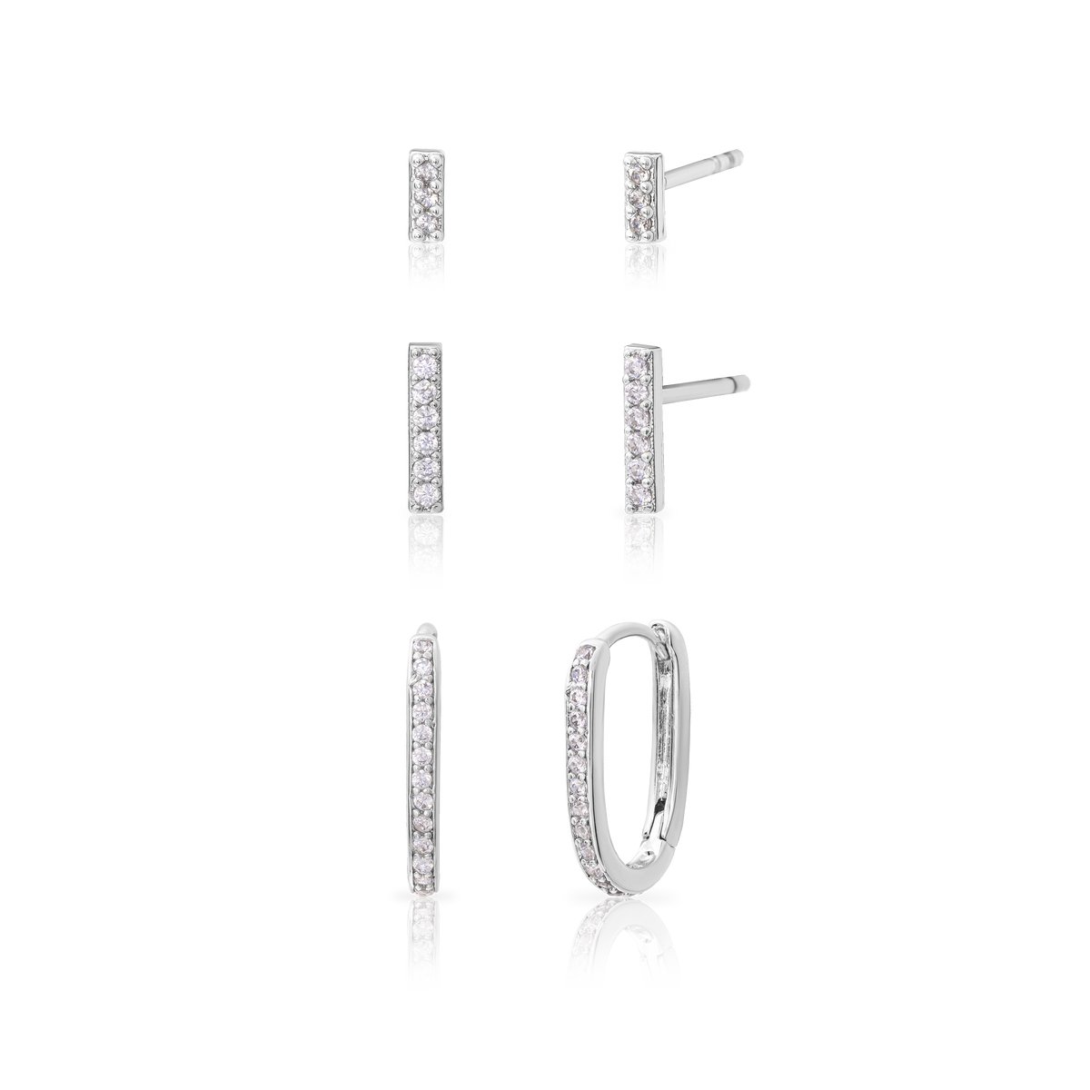 Earring Stacks – Gold & Silver Huggie Hoops | Mezi