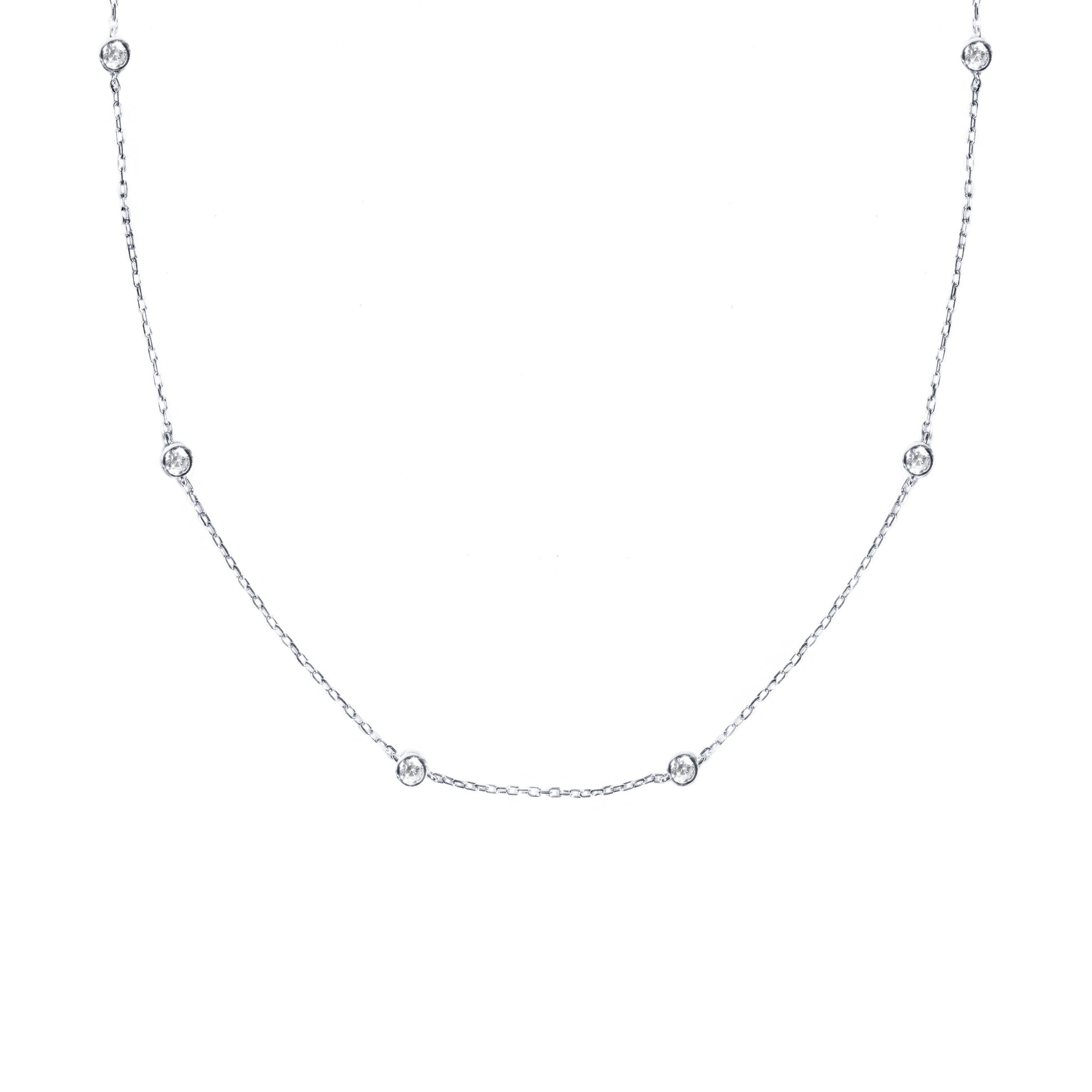 Dena eyelet crystal necklace